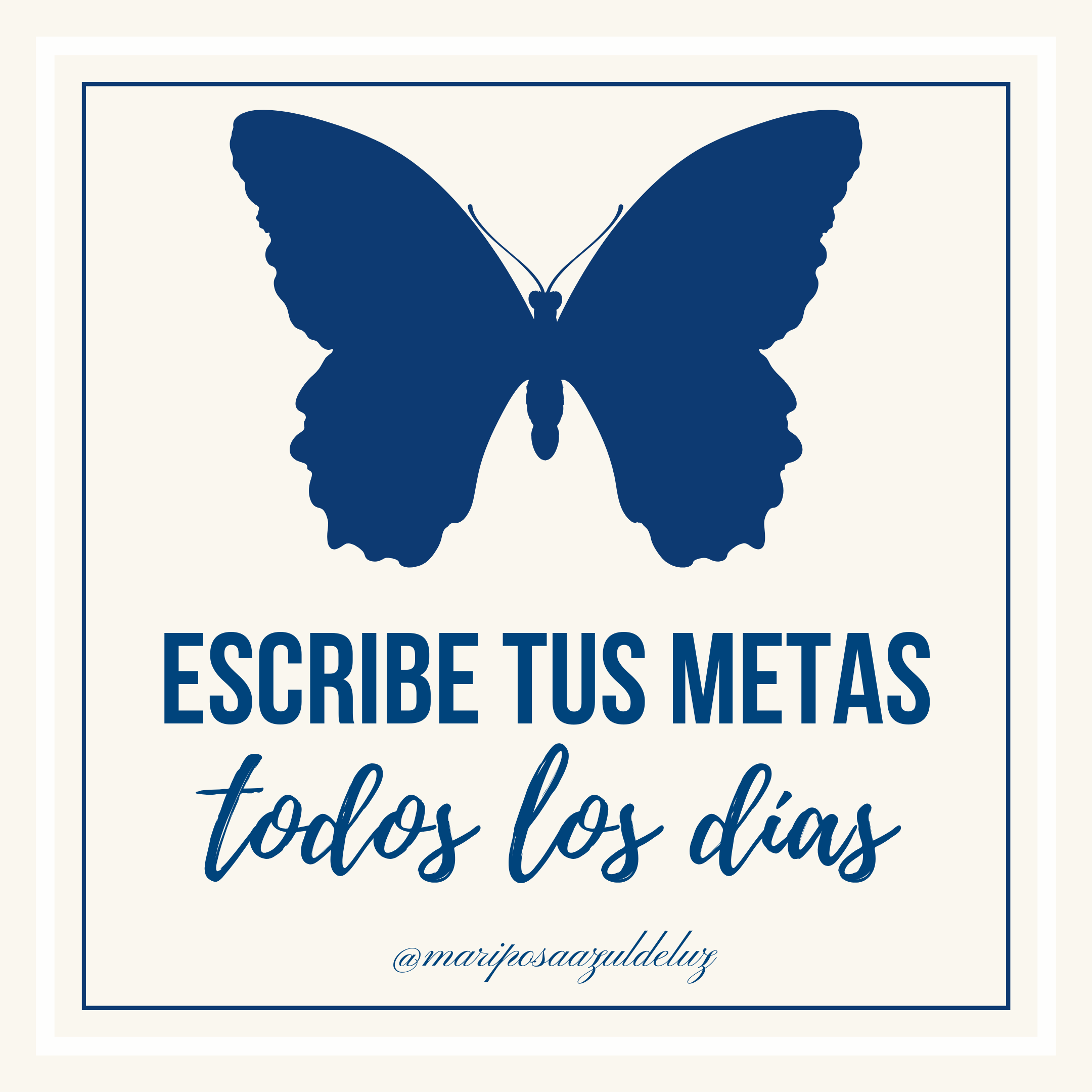 Escribe tus metas todos los días - Luz Ros